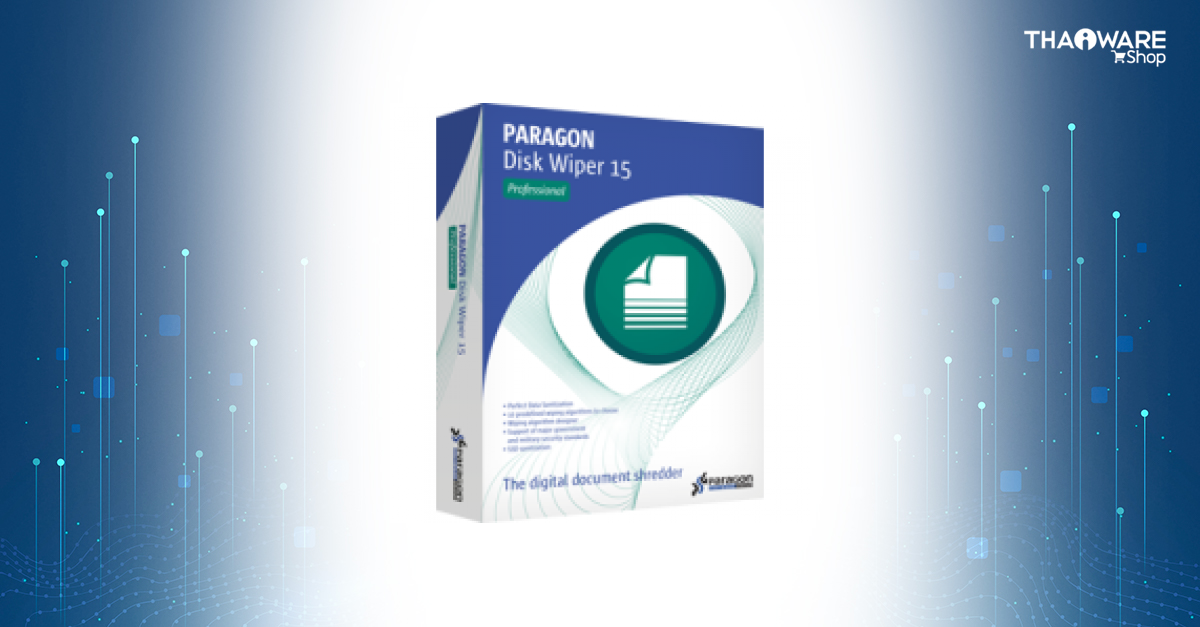 ขาย Disk Wiper 15 Professional โปรแกรมจัดแบ่งพาทิชันอย่างง่าย ราคาถูก