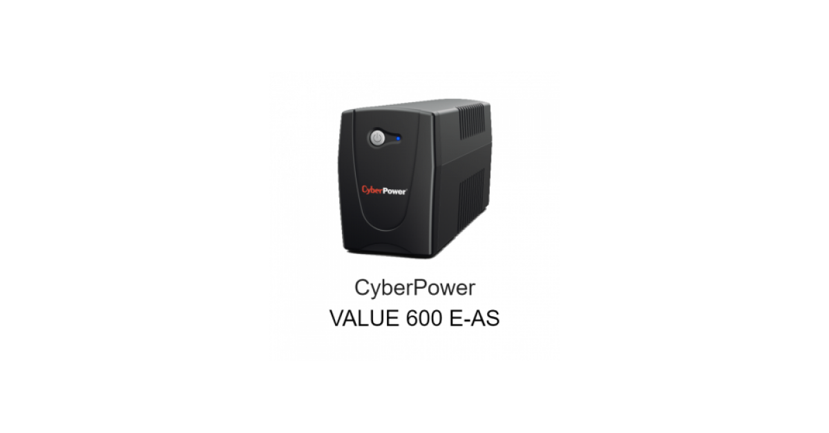 ขาย CyberPower VALUE 600 E-AS (เครื่องสํารองไฟคอมพิวเตอร์ขนาด 600 VA ...